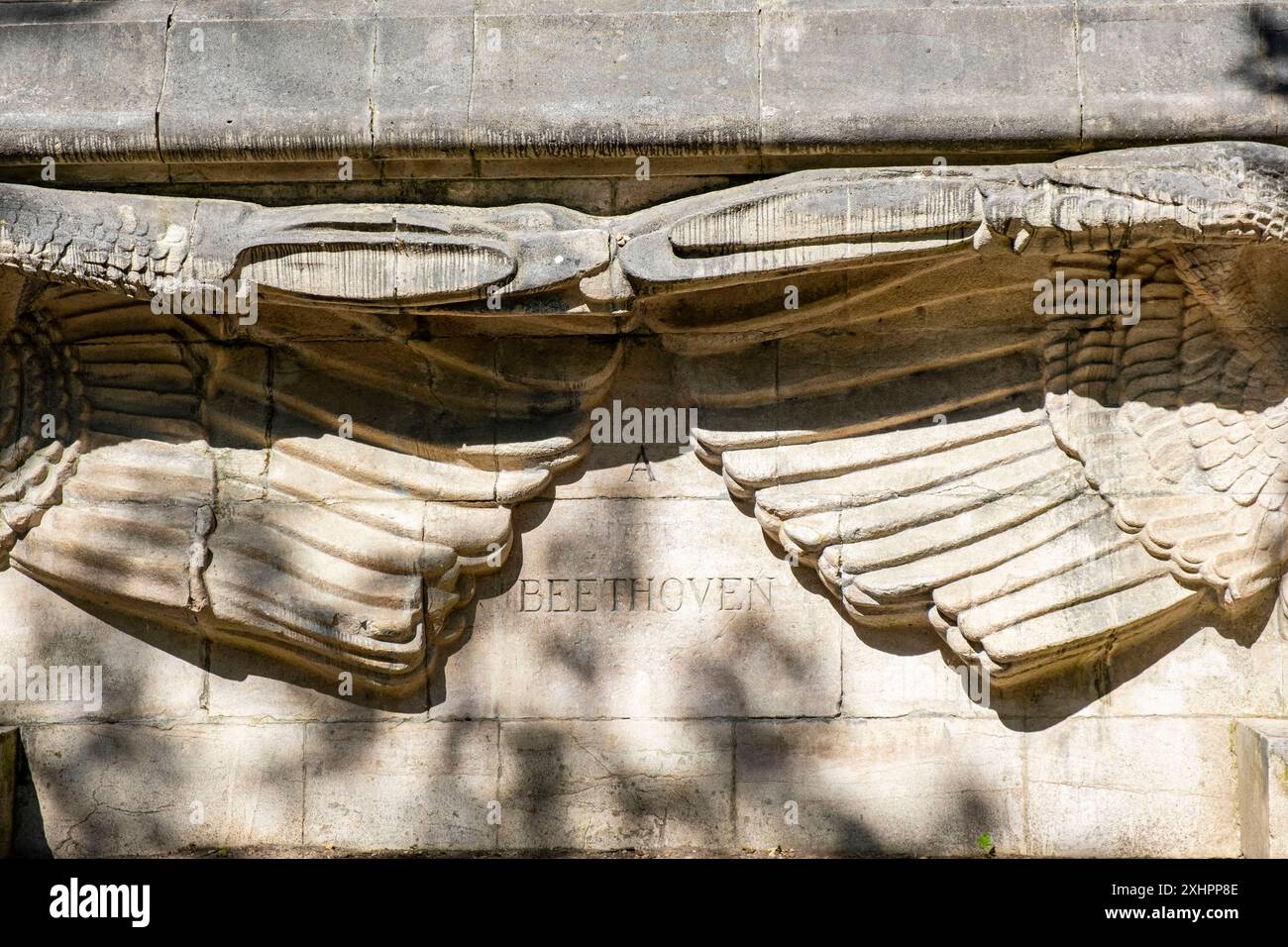 France, Paris, Bois de Vincennes, monument in homage to Beethoven Stock ...