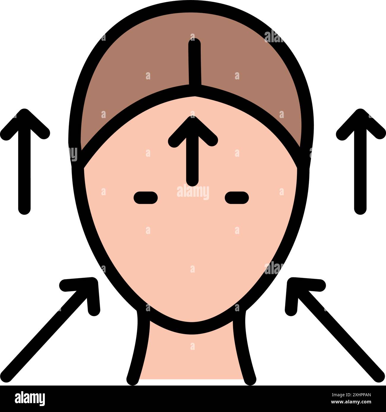 Face and Beauty color icon. Aesthetic cosmetology vector pictogram ...