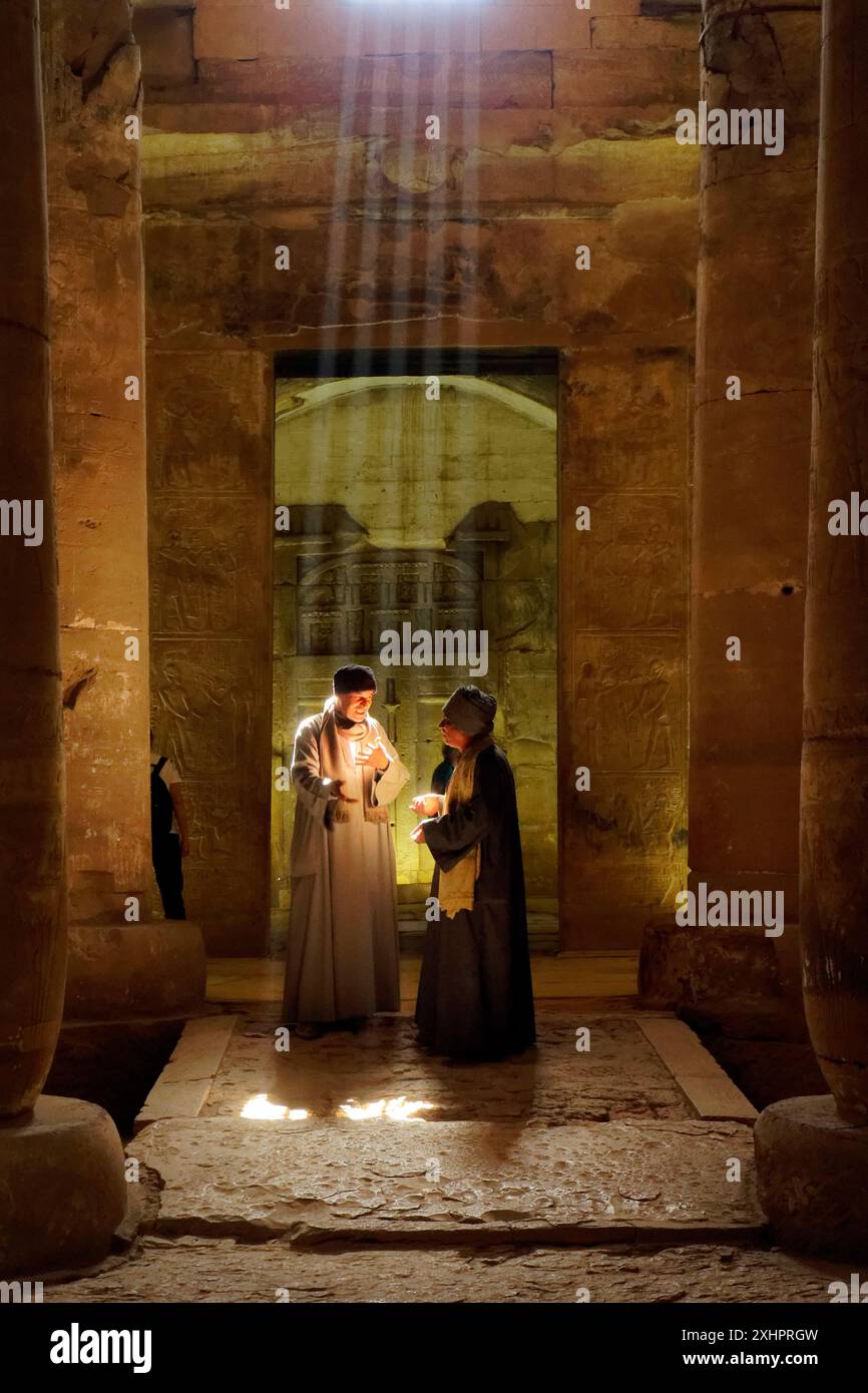 Egypt, Middle Egypt, Nile Valley, Abydos, temple of Seti 1 Stock Photo ...