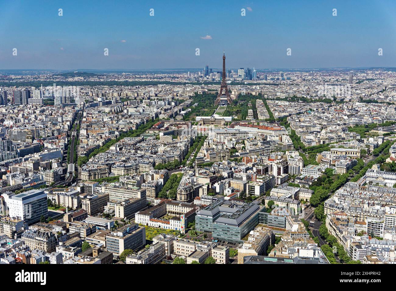 France, Paris, high view of Paris from the Panoramic Observatory of the ...