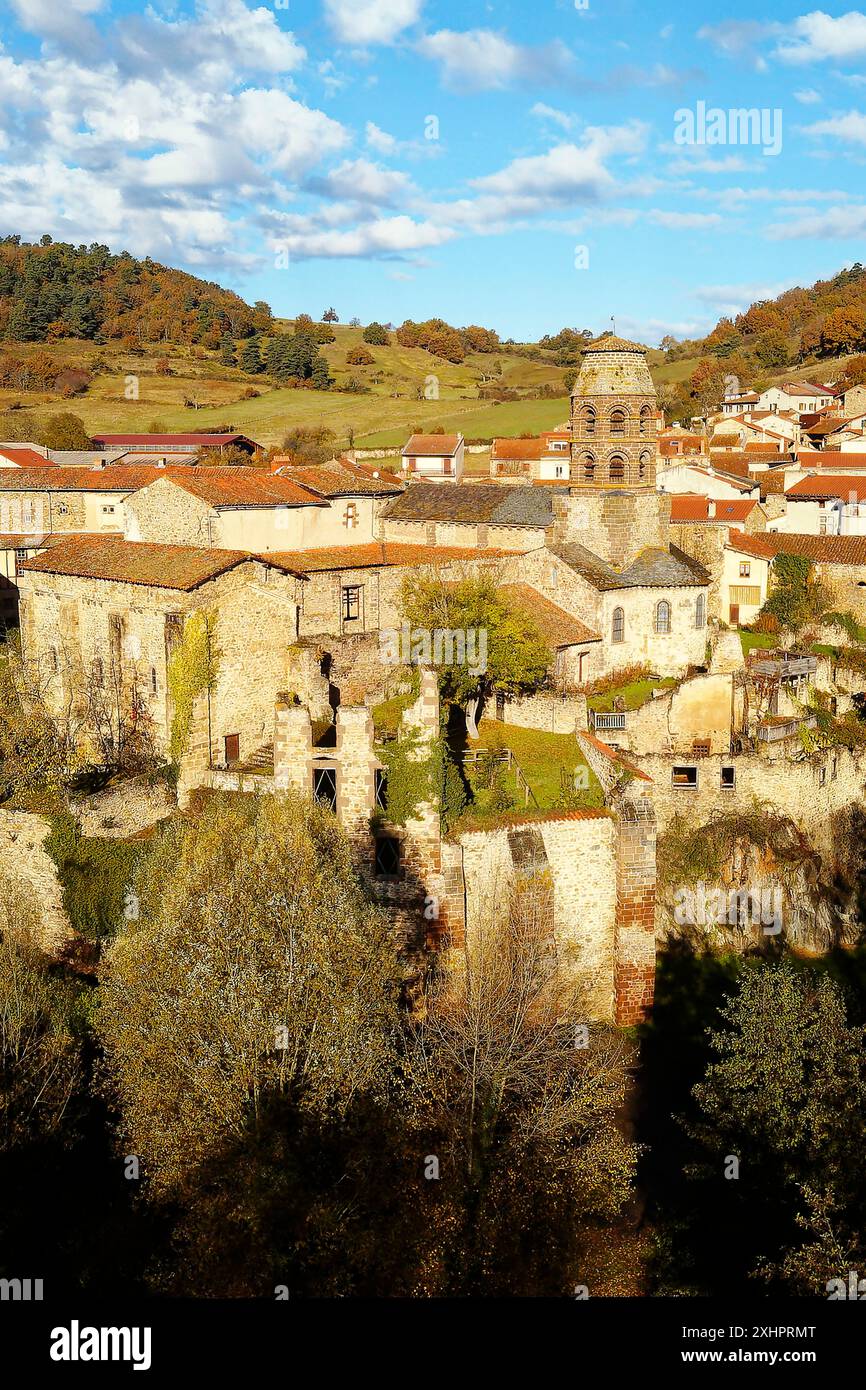 France, Haute Loire, Lavaudieu, labelled Les Plus Beaux Villages de ...