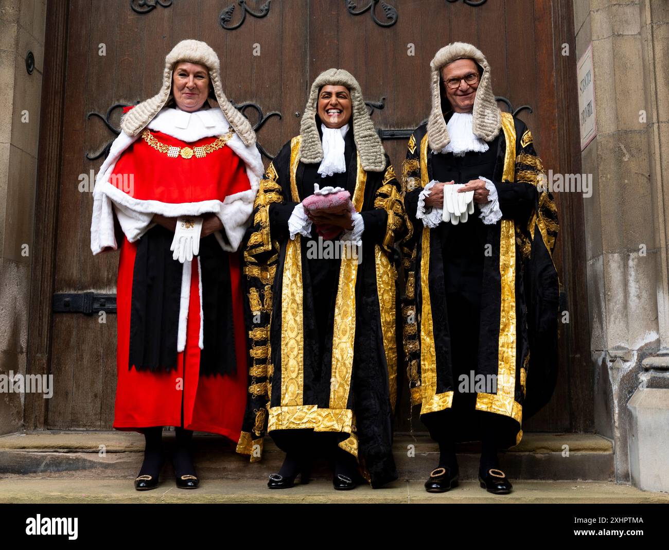 Justice Secretary Shabana Mahmood (centre) with Lady Chief Justice The ...