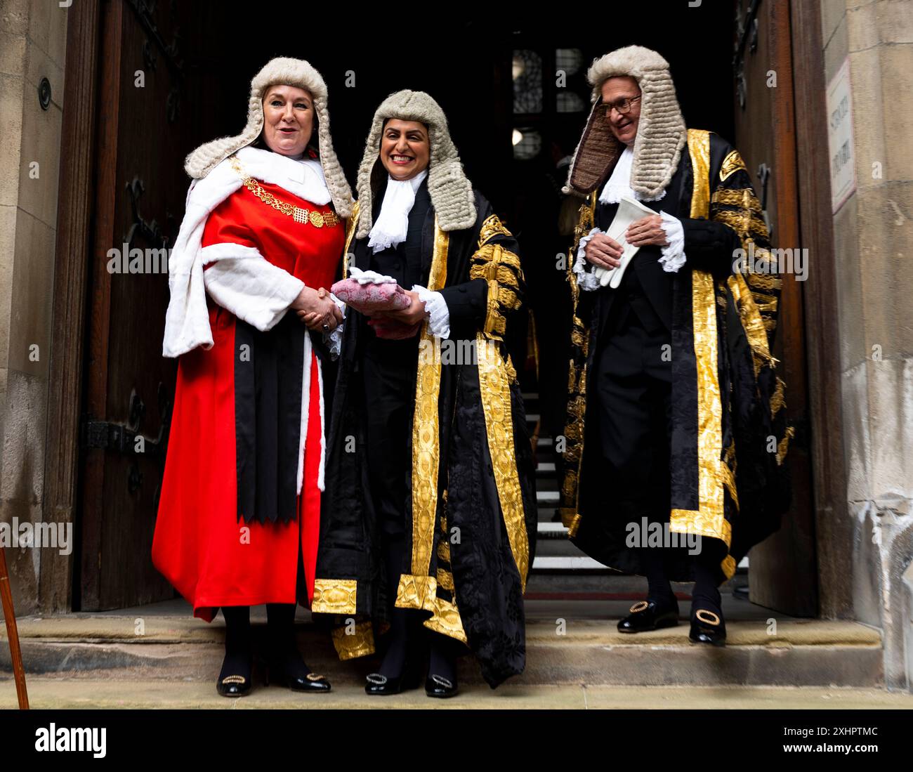 Justice Secretary Shabana Mahmood (centre) with Lady Chief Justice The ...