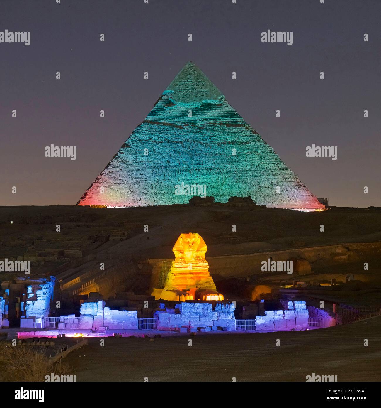 Egypt, Cairo, Gizeh, Giza plateau, listed as World Heritage by UNESCO ...