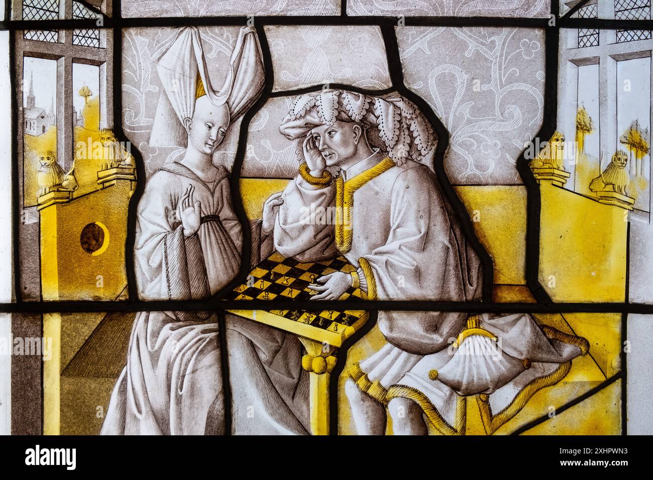 Chess players in middle ages hi-res stock photography and images - Alamy