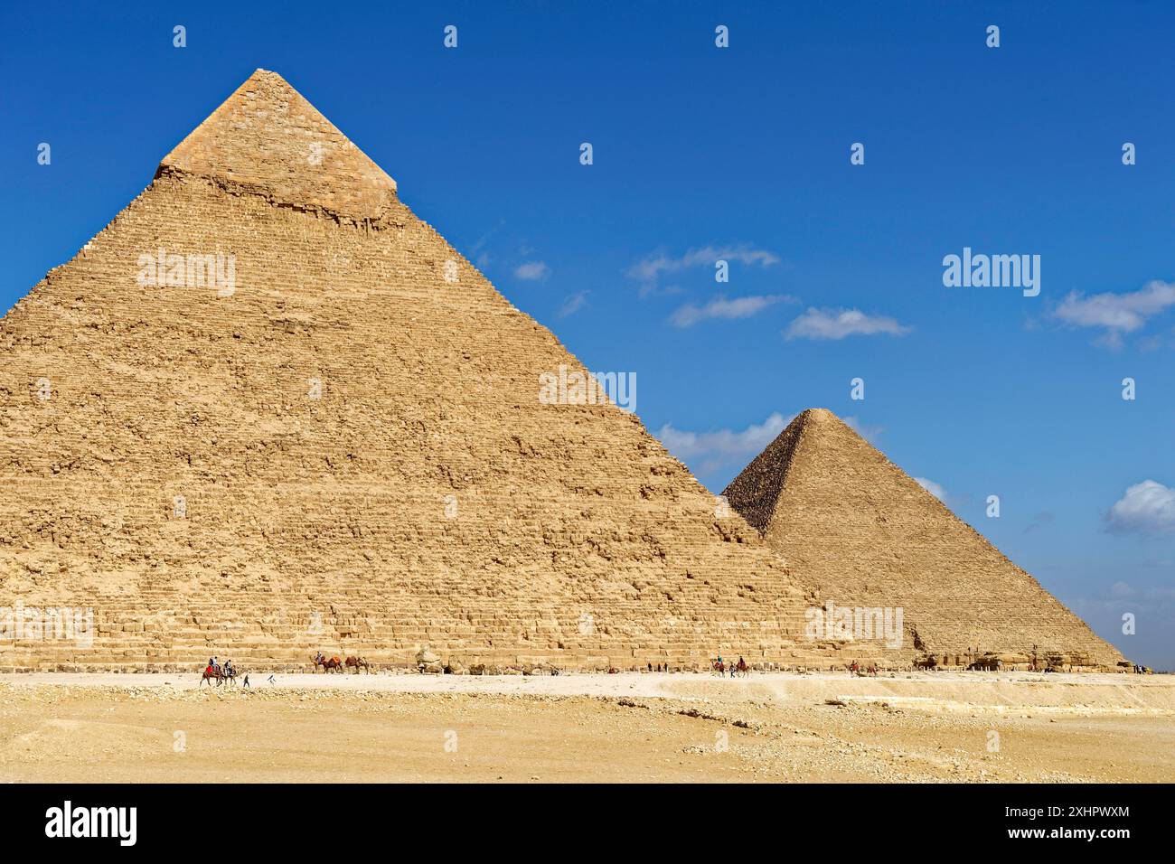 Egypt, Cairo, Giza, listed as World Heritage by UNESCO, the Khafra and ...