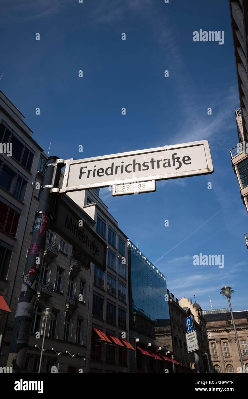 Friedrichstraße district in Berlin, one of the most famous streets in ...