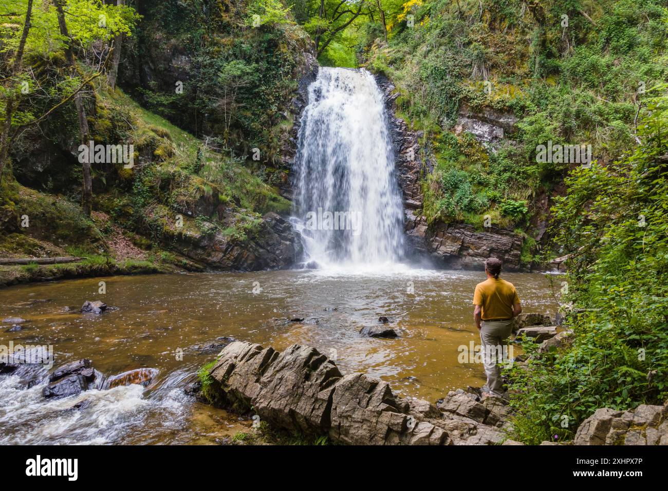 France, Correze, Albussac, waterfall of Murel Stock Photo - Alamy