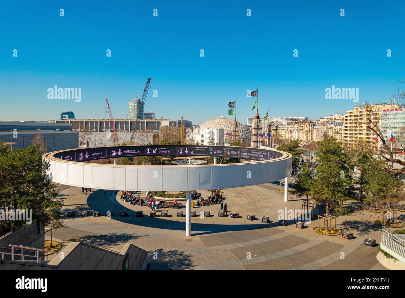 France, Paris, Exhibition Center of the Porte de Versailles Stock Photo ...