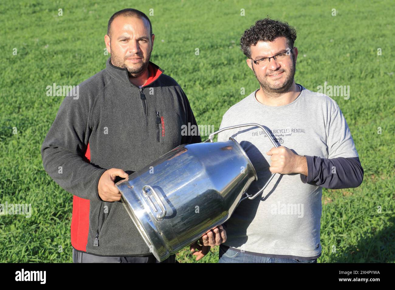 Malta, Haz-Zebbug, Tal Karmnu farm, farmers Emmanuel and Paul Agius who ...