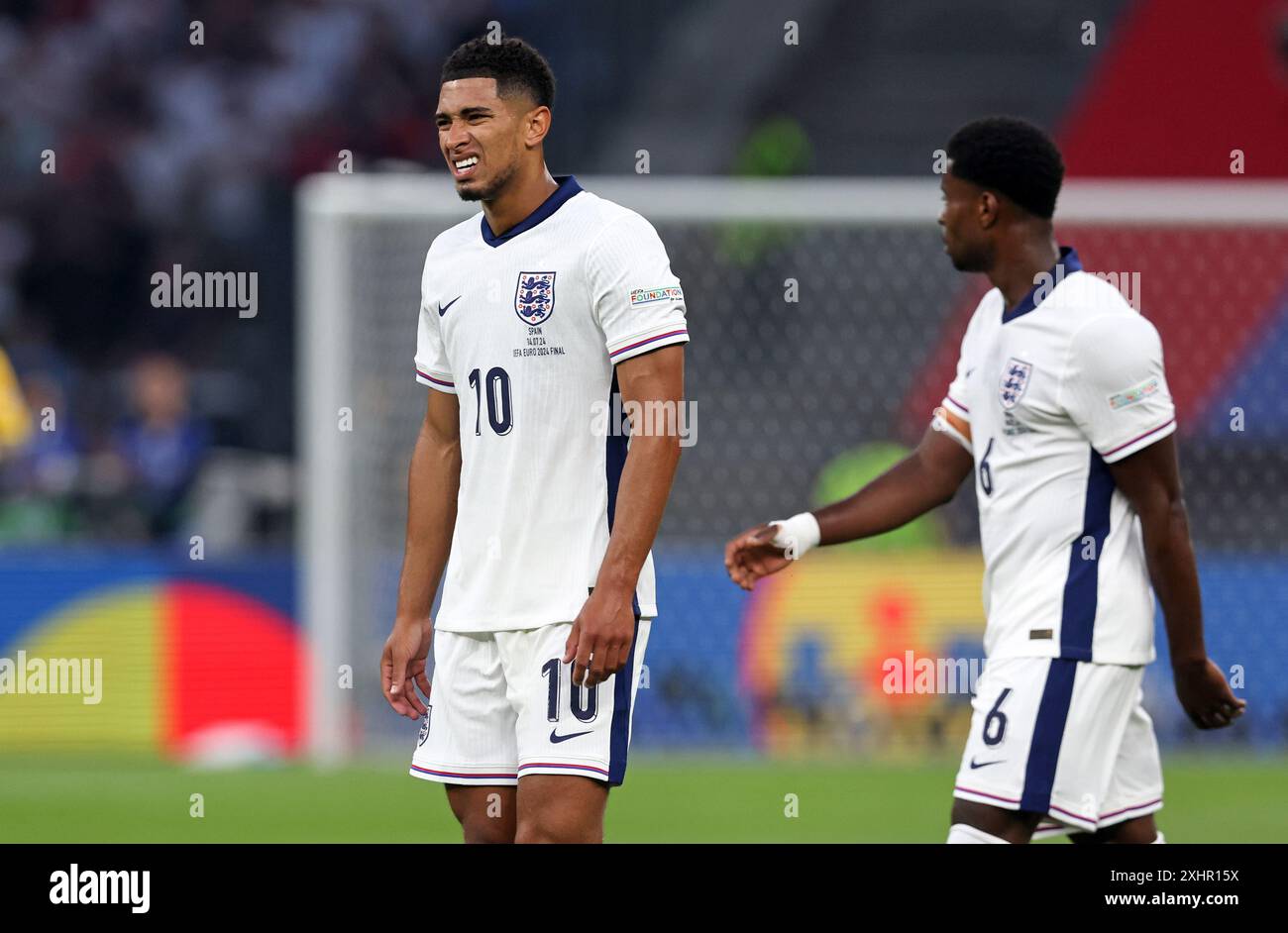 BERLIN, GERMANY - JULY 14: Jude Bellingham of England, Marc Guehi of ...