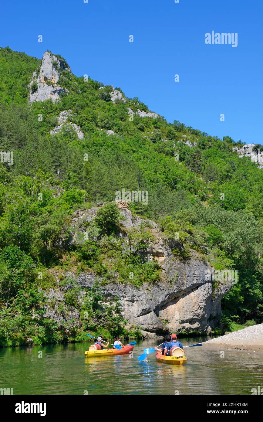 France, Lozere, Gorges du Tarn, Surroundings of La Malene Stock Photo ...