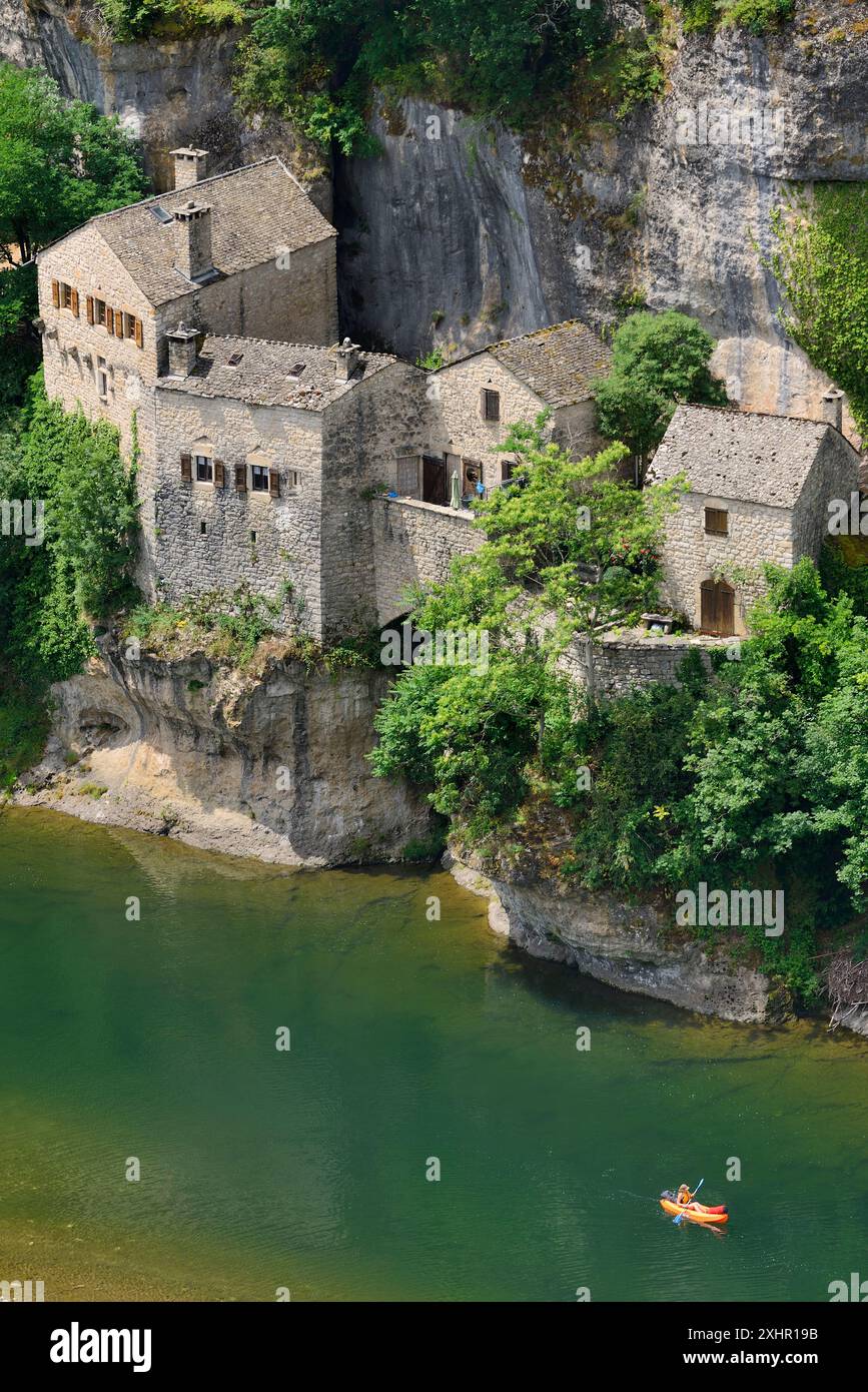 France, Lozere, Gorges du Tarn, Castelbouc Stock Photo - Alamy