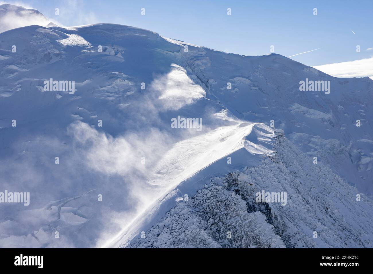 France, Haute-Savoie, Chamonix Mont Blanc, Le refuge du Gouter, (3835 m ...