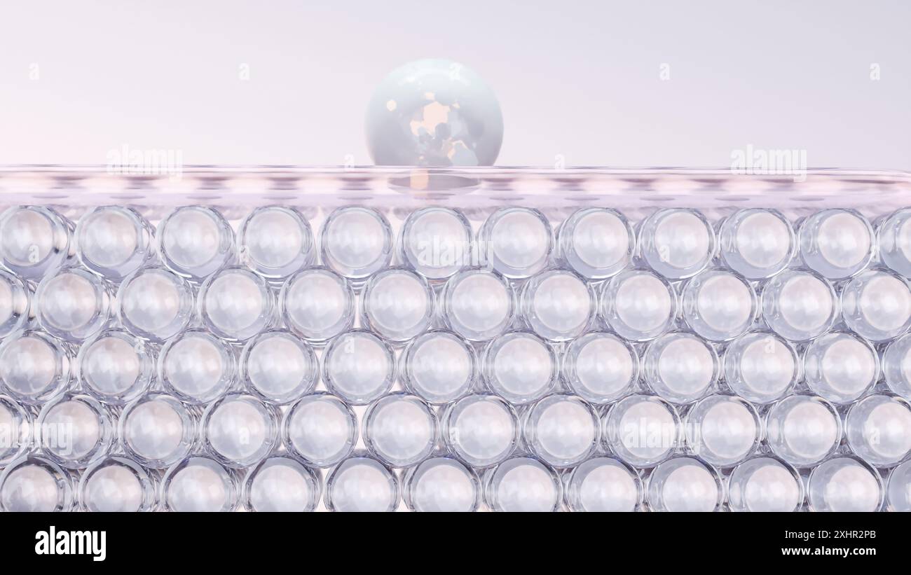 Sunscreen Cream or serum drop, Ultraviolet shield reflect UV sun light ...