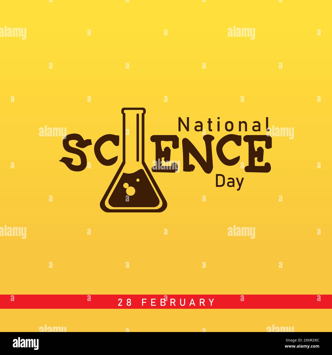 National Science Day Icon symbol typography creative logo, celebrated ...