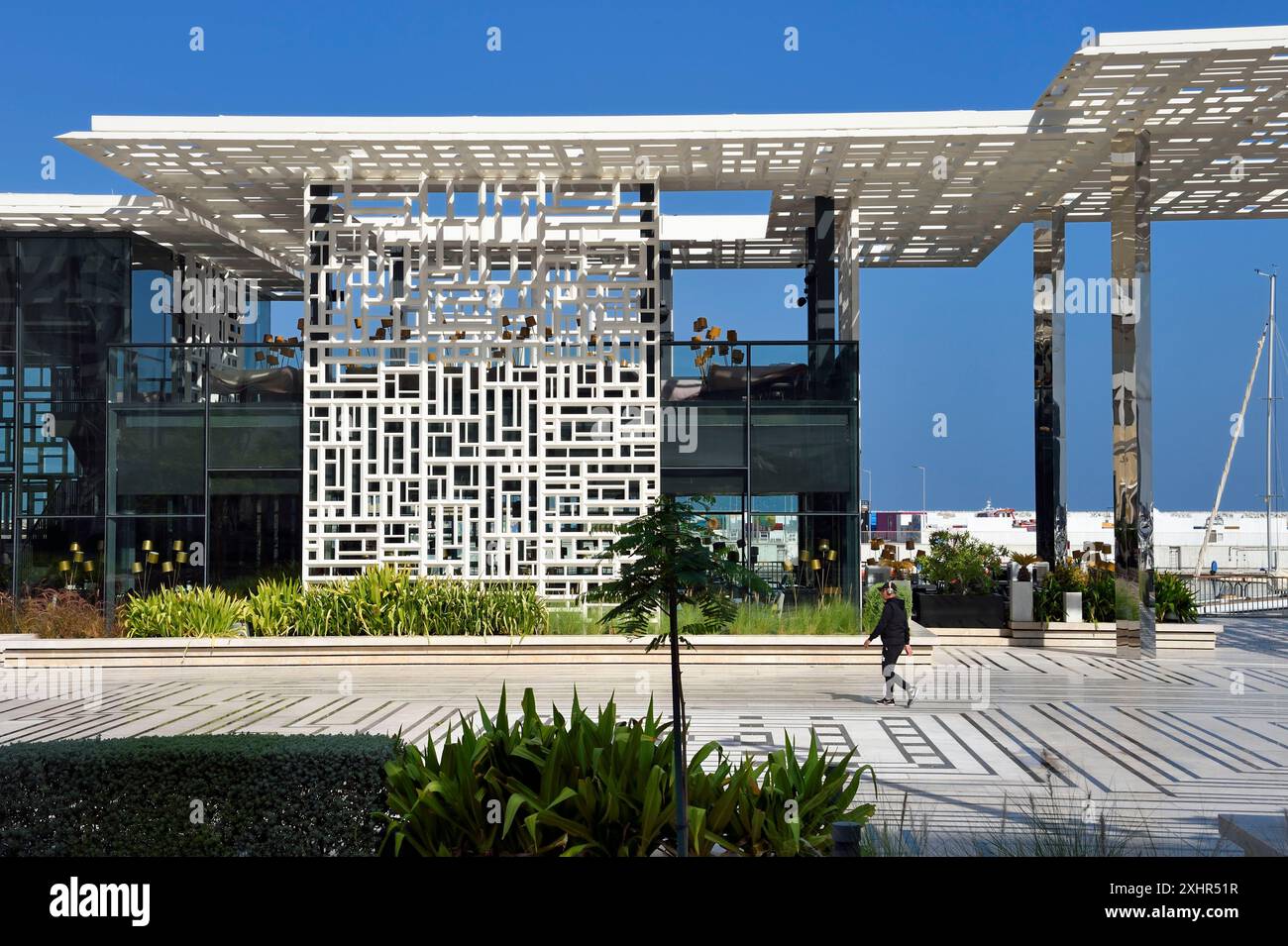 Sultanate of Oman, Muscat, Al-Mouj district port, the restaurant Huqqa ...