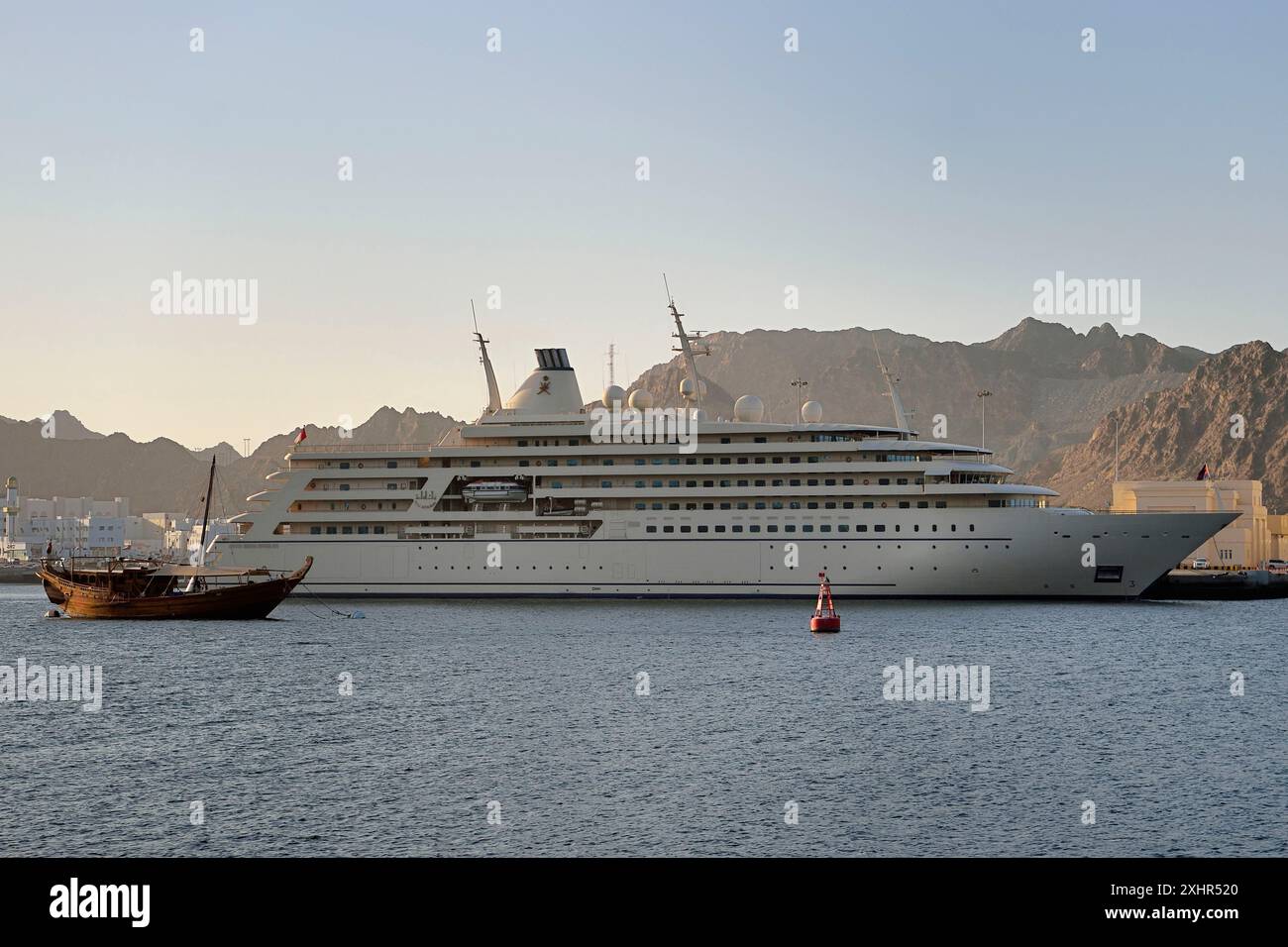 Sultanate of Oman, Muscat, old Muscat, Muttrah port, Oman Royal Yacht ...