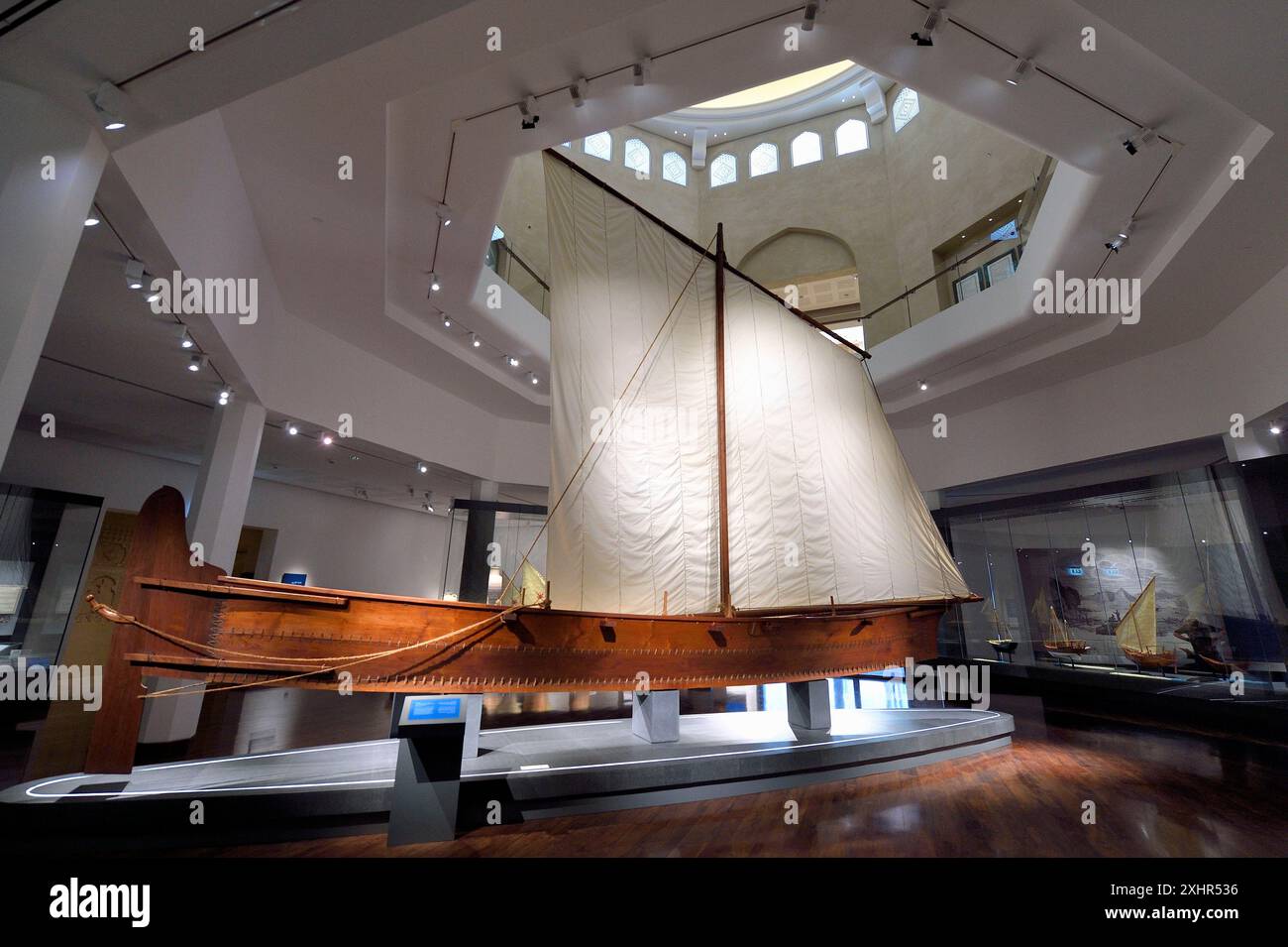 Sultanate of Oman, Muscat, old city of Muscat, the National Museum of Oman exhibits historical ...