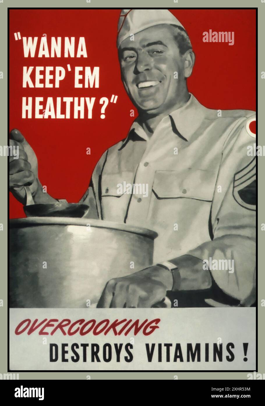 WW2 American Propaganda Food Information Poster 1940's " WANNA KEEP 'EM ...