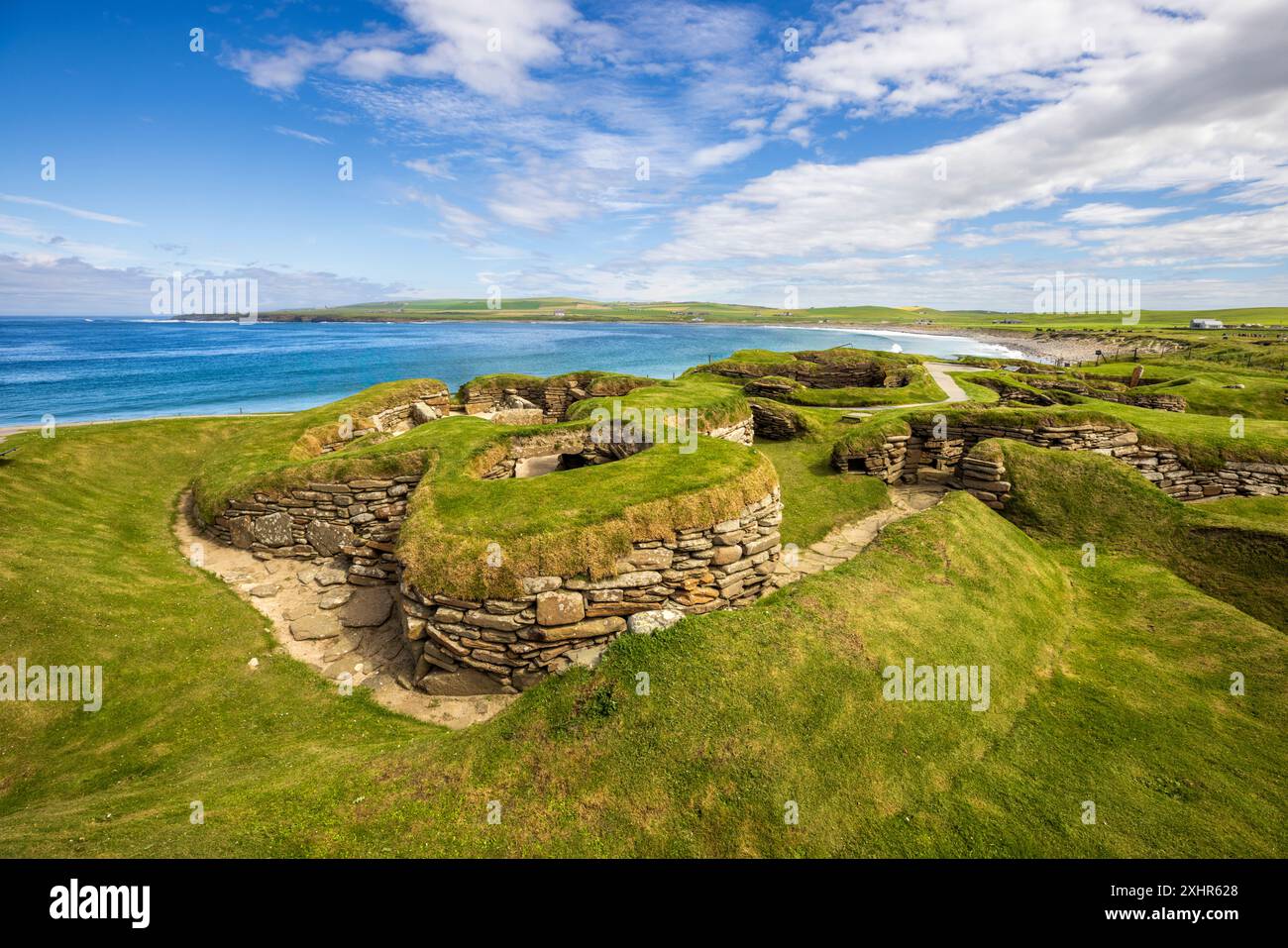 The Neolithic excavations at Scara Brae, Orkney Islands, North Scotland ...