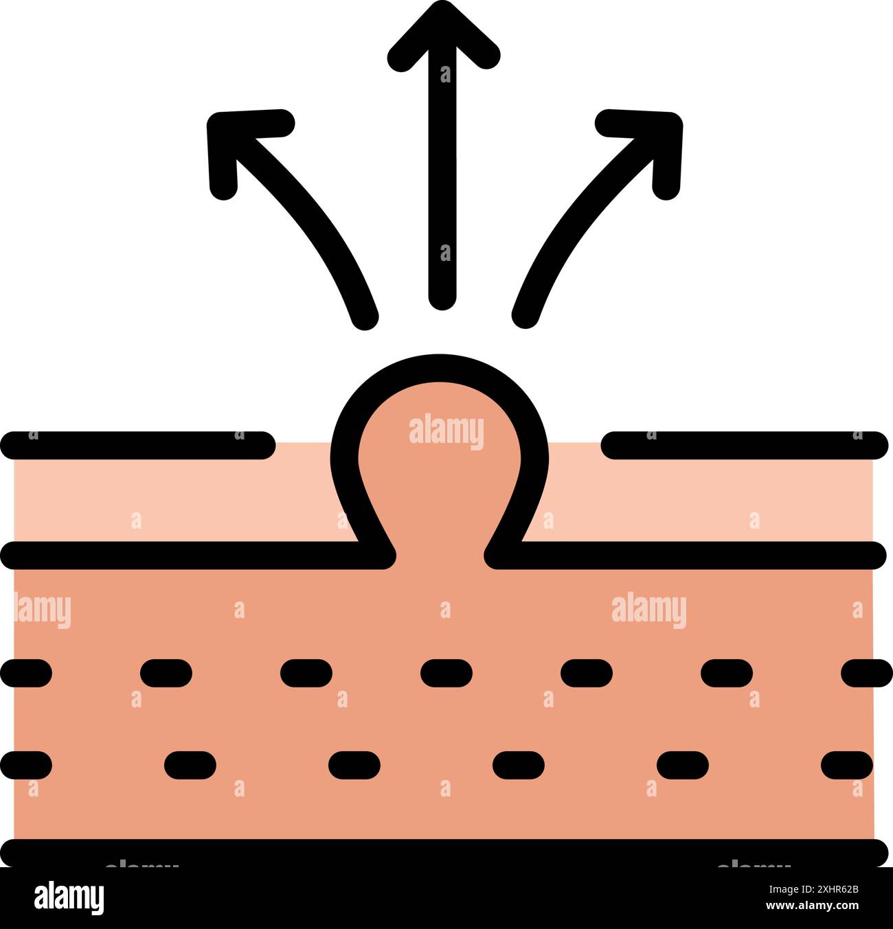 Skin Care Color Icon. Unclog the Skin Face of Dirty Blackhead and Dust ...