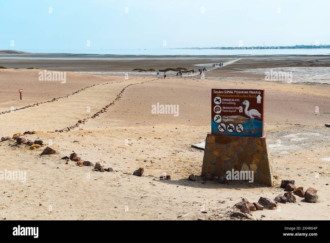 Paracas, Peru - March 18, 2019: Informative sign at Paracas National ...