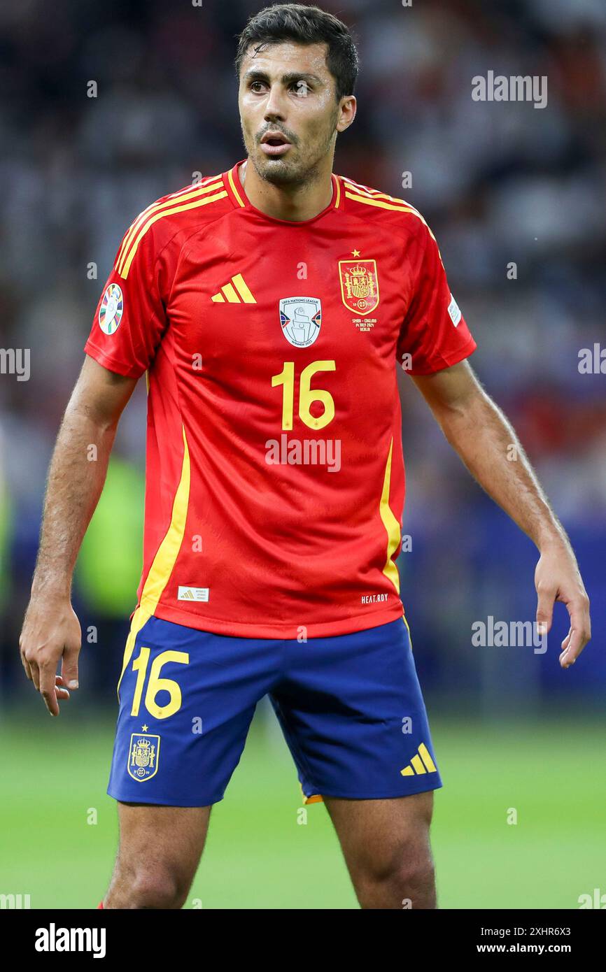 Berlin, Germany. 14th July, 2024. Spain Midfielder Rodri Manchester ...