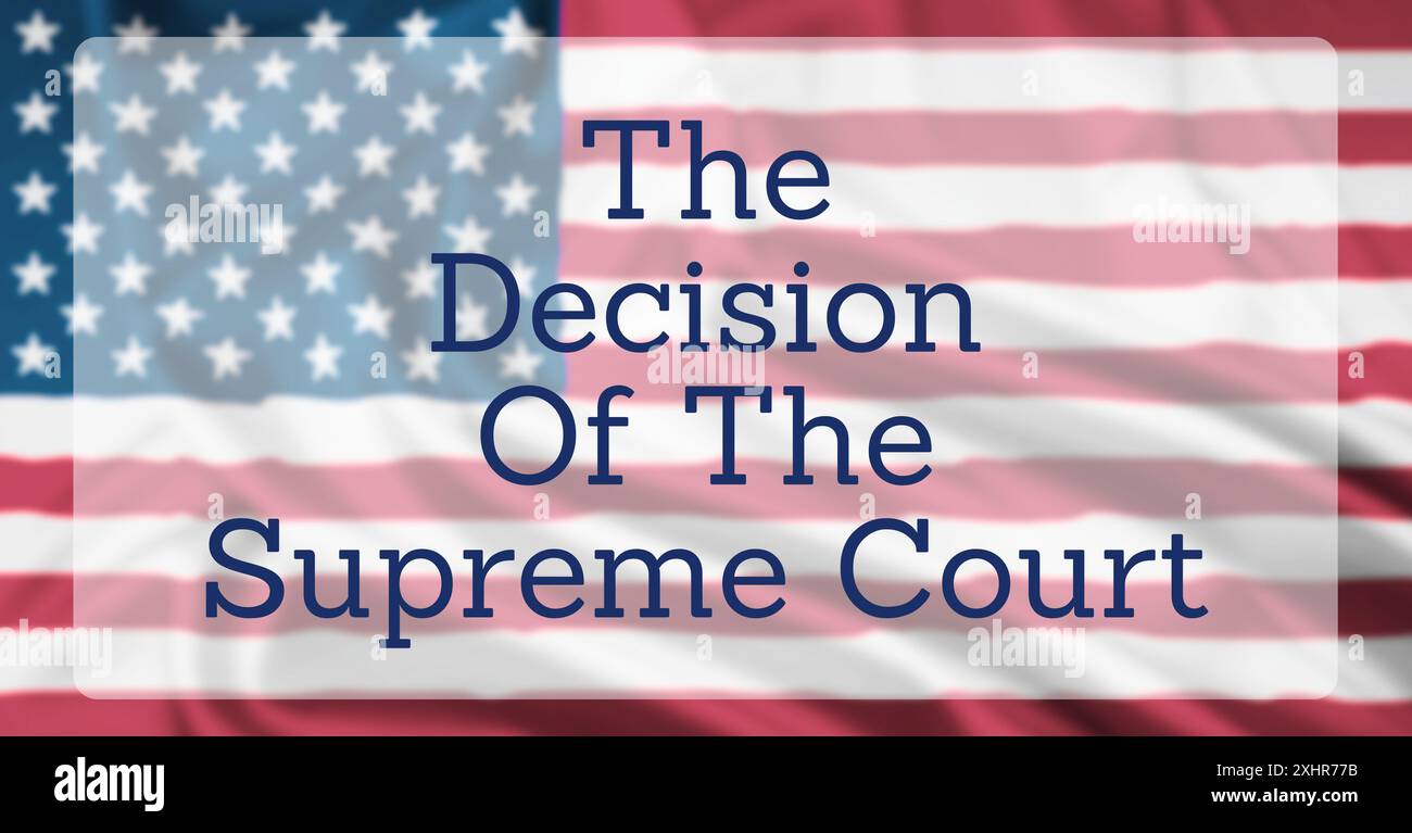 The United States Flag, overlaid with text reading The Decision Of The ...