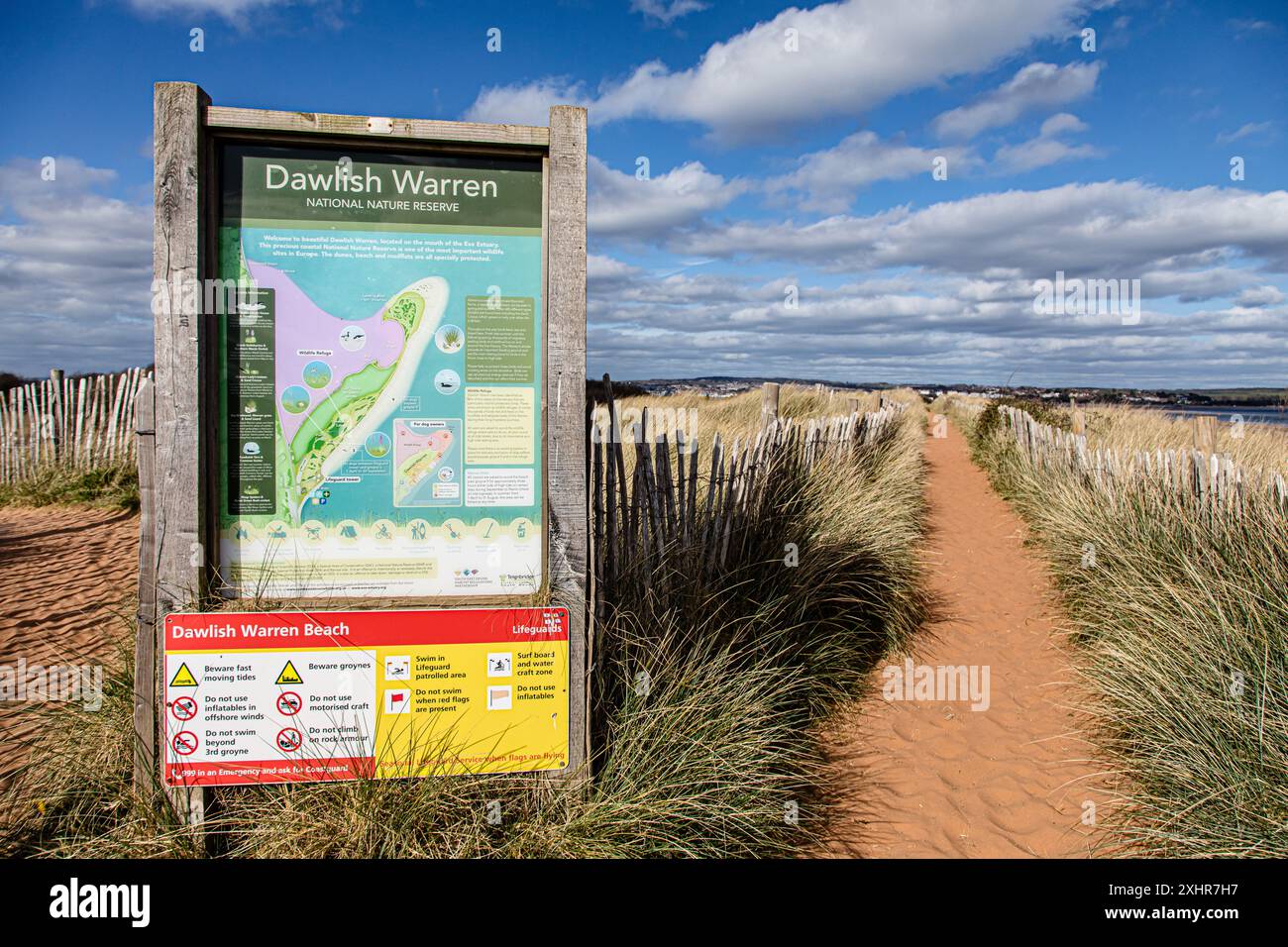 Dawlish Warren National Nature Reserve, Exe Estuary, Devon, England, UK ...