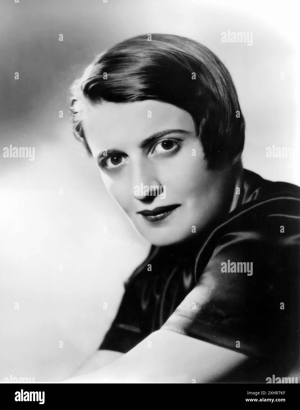 Ayn Rand. Portrait of the Russian born author and philosopher, Alice O ...