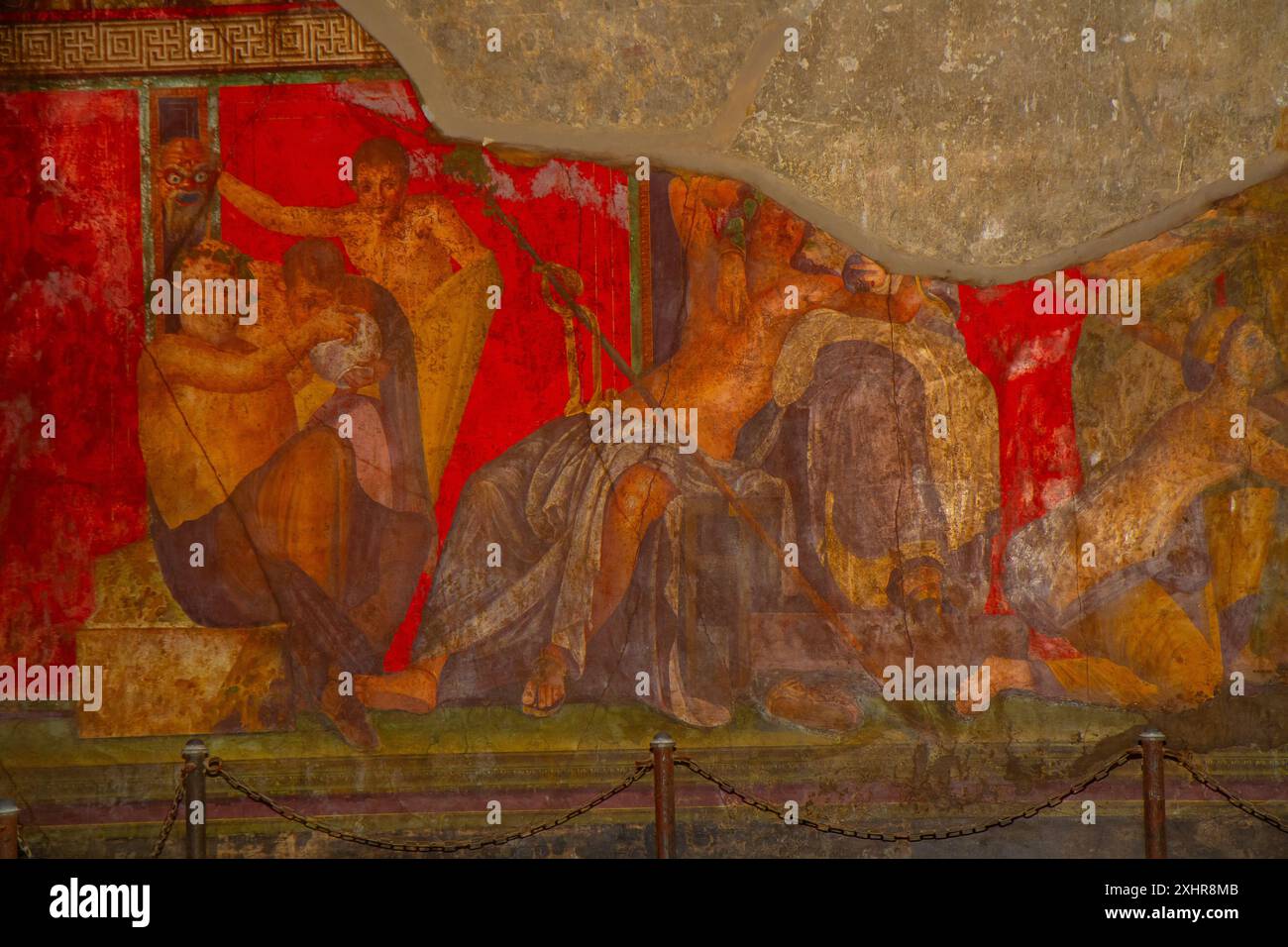 Villa of the Mysteries fresco. Pompeii, Italy Stock Photo - Alamy