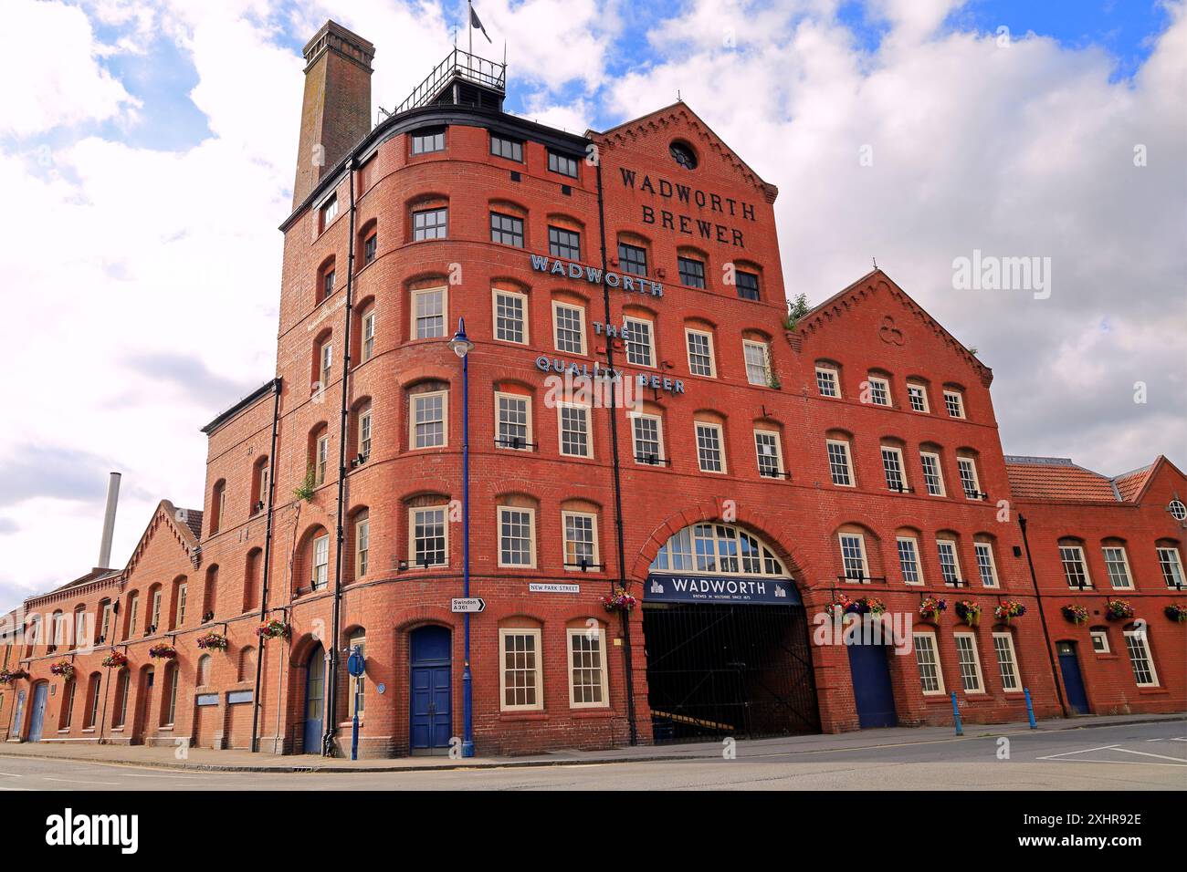 The Wadworth Brewery, Devizes. Taken July 2024. Summer Stock Photo - Alamy