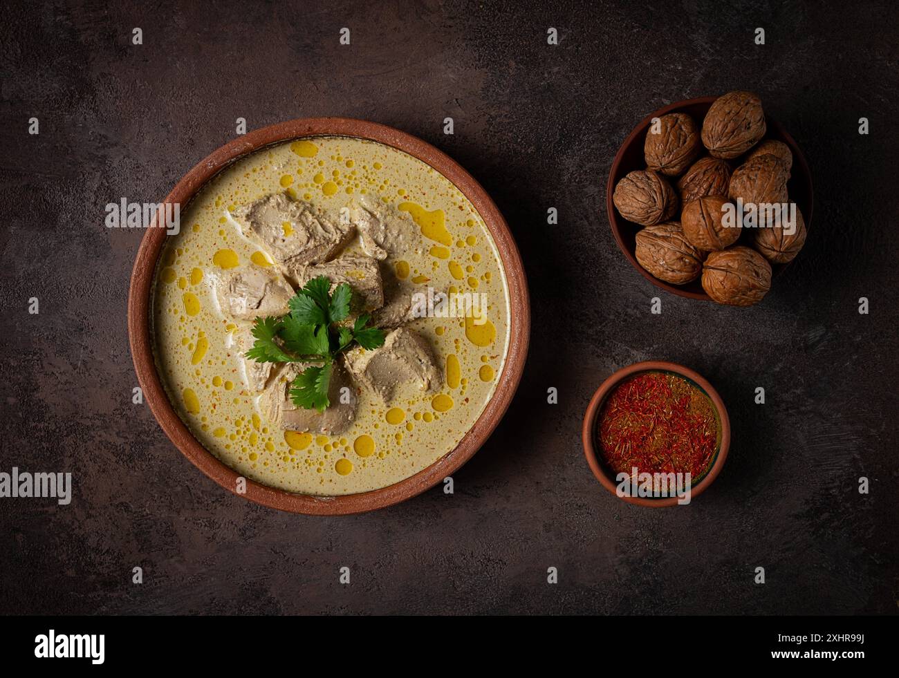 Satsivi, chicken in walnut sauce Baghe, cold dish, Georgian cuisine ...