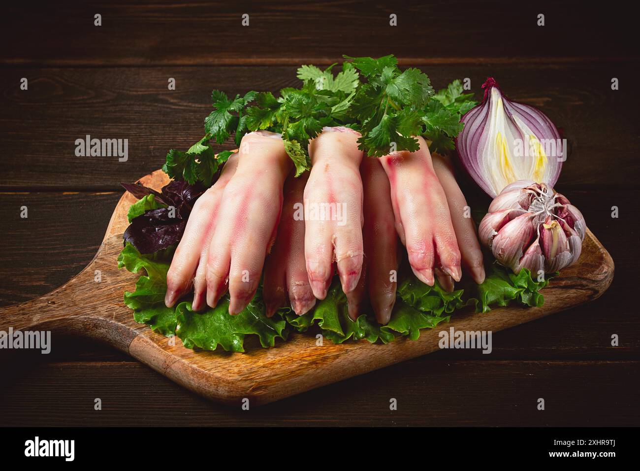 Raw, pig's feet, young piglet, piglet's hooves Stock Photo - Alamy