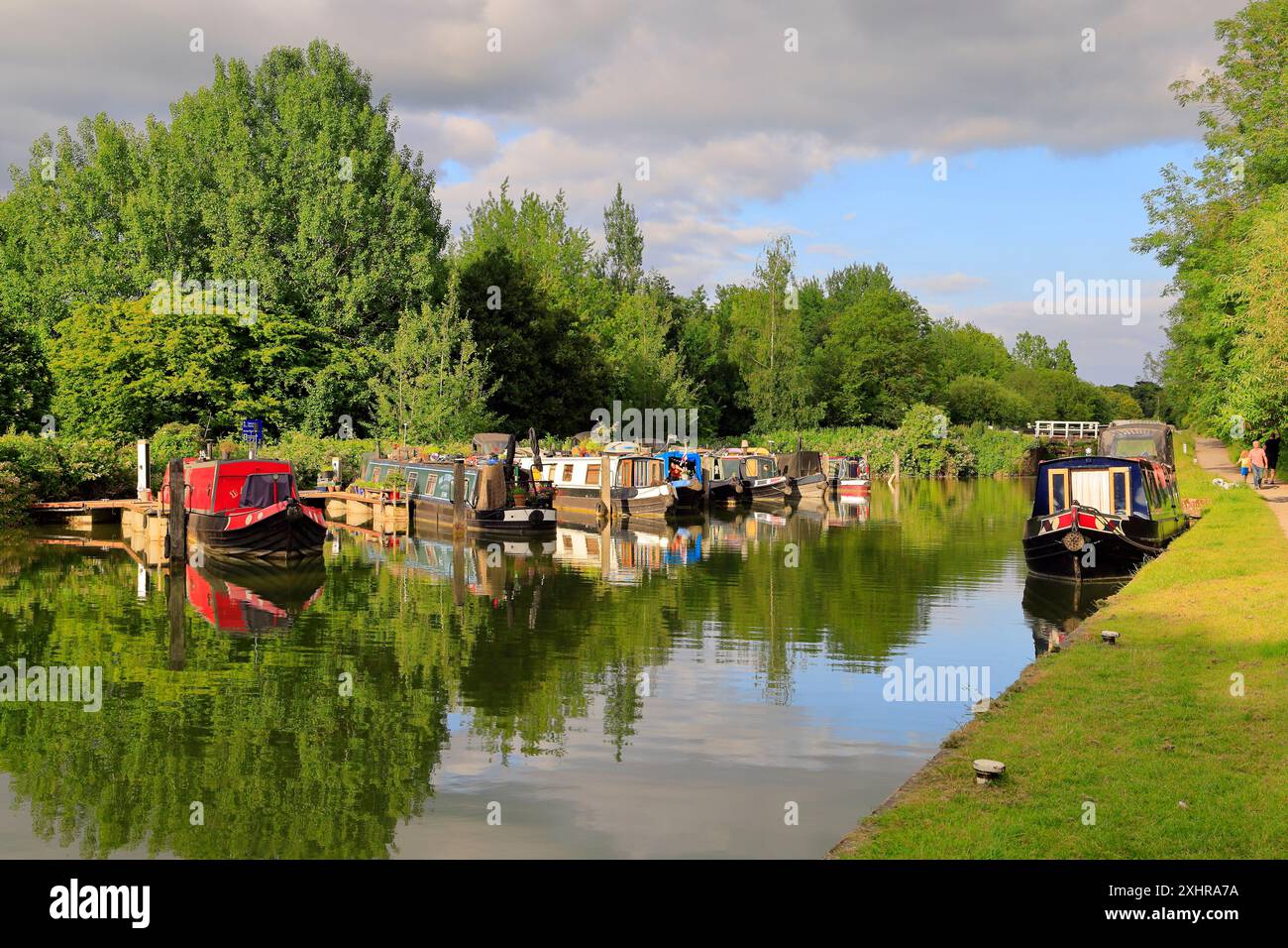 The Kennett & Avon Canal at Devizes. Taken July 2024. Summer Stock ...