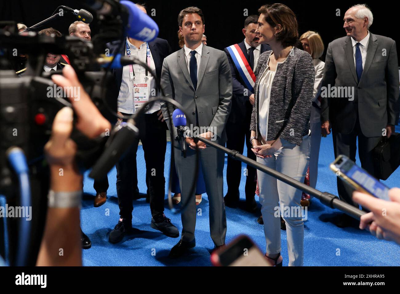 Nanterre, France. 15th July, 2024. France's Prime Minister Gabriel ...
