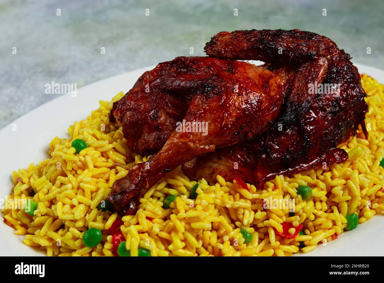 Kabsa, rice with chicken, Saudi Arabian dish, national dish, homemade ...