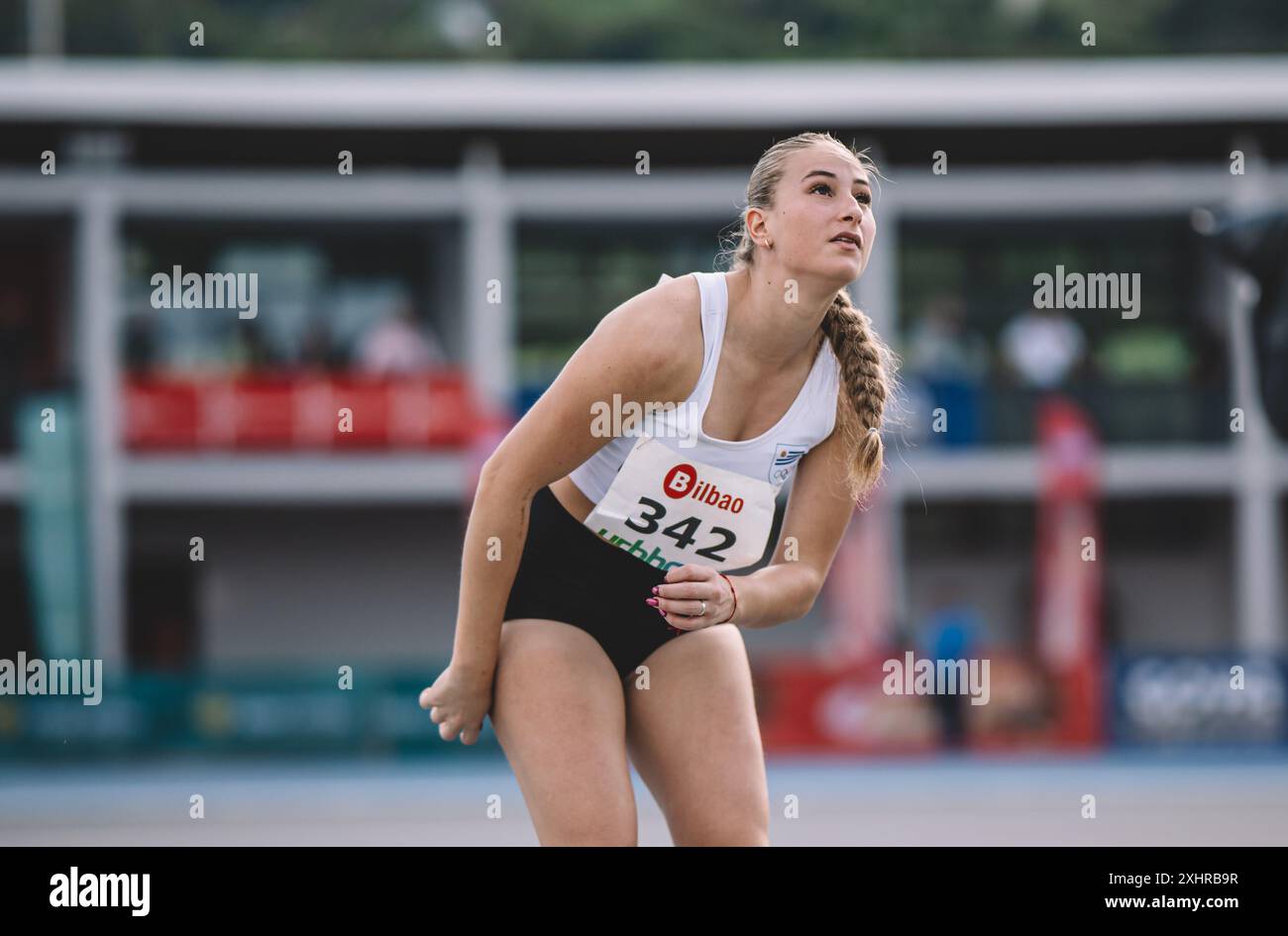 MANUELA ROTUNDO participating in the javelin throw at the Bilbao 2024 ...