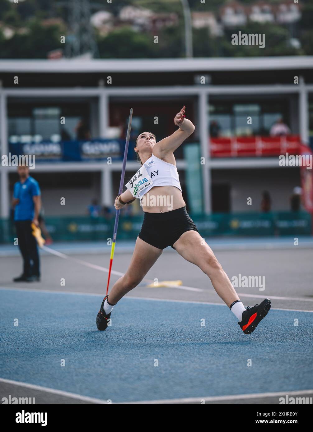 MANUELA ROTUNDO participating in the javelin throw at the Bilbao 2024 ...