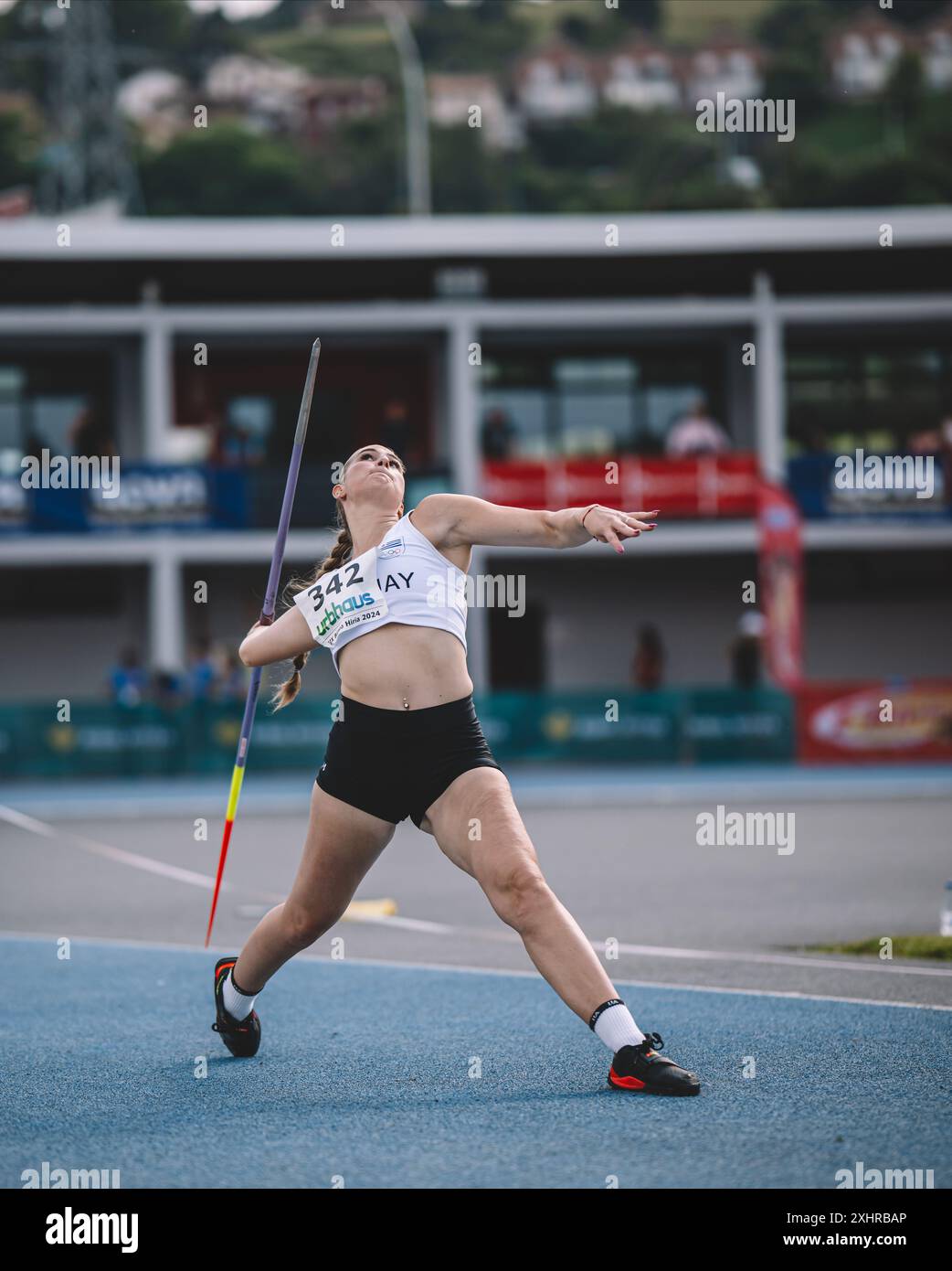 MANUELA ROTUNDO participating in the javelin throw at the Bilbao 2024 ...