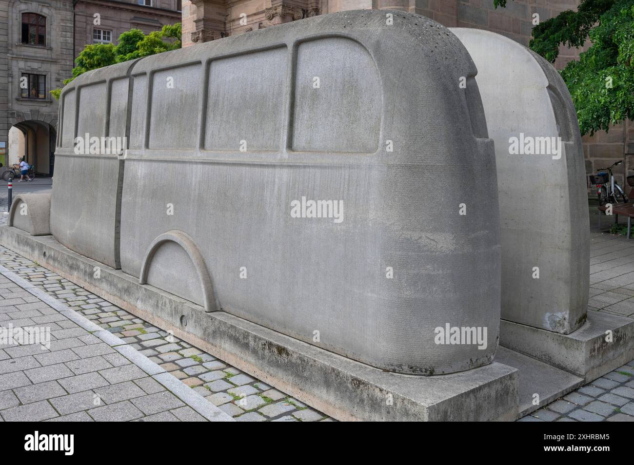 The concrete bus in Erlangen commemorates the Nazi murders during the ...