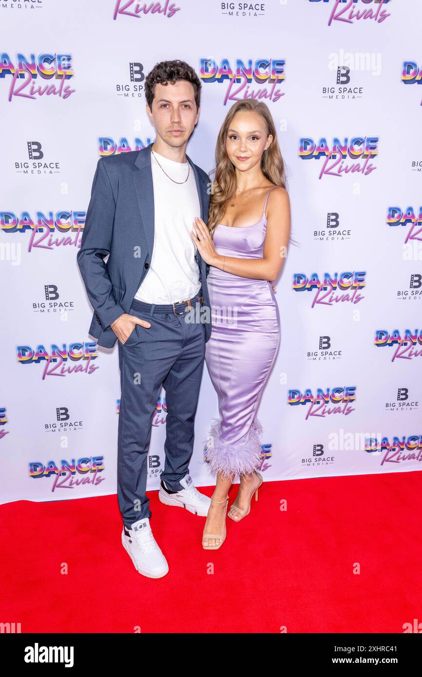 Los Angeles, USA. 14th July, 2024. Actress Savannah Lee May with fiance ...