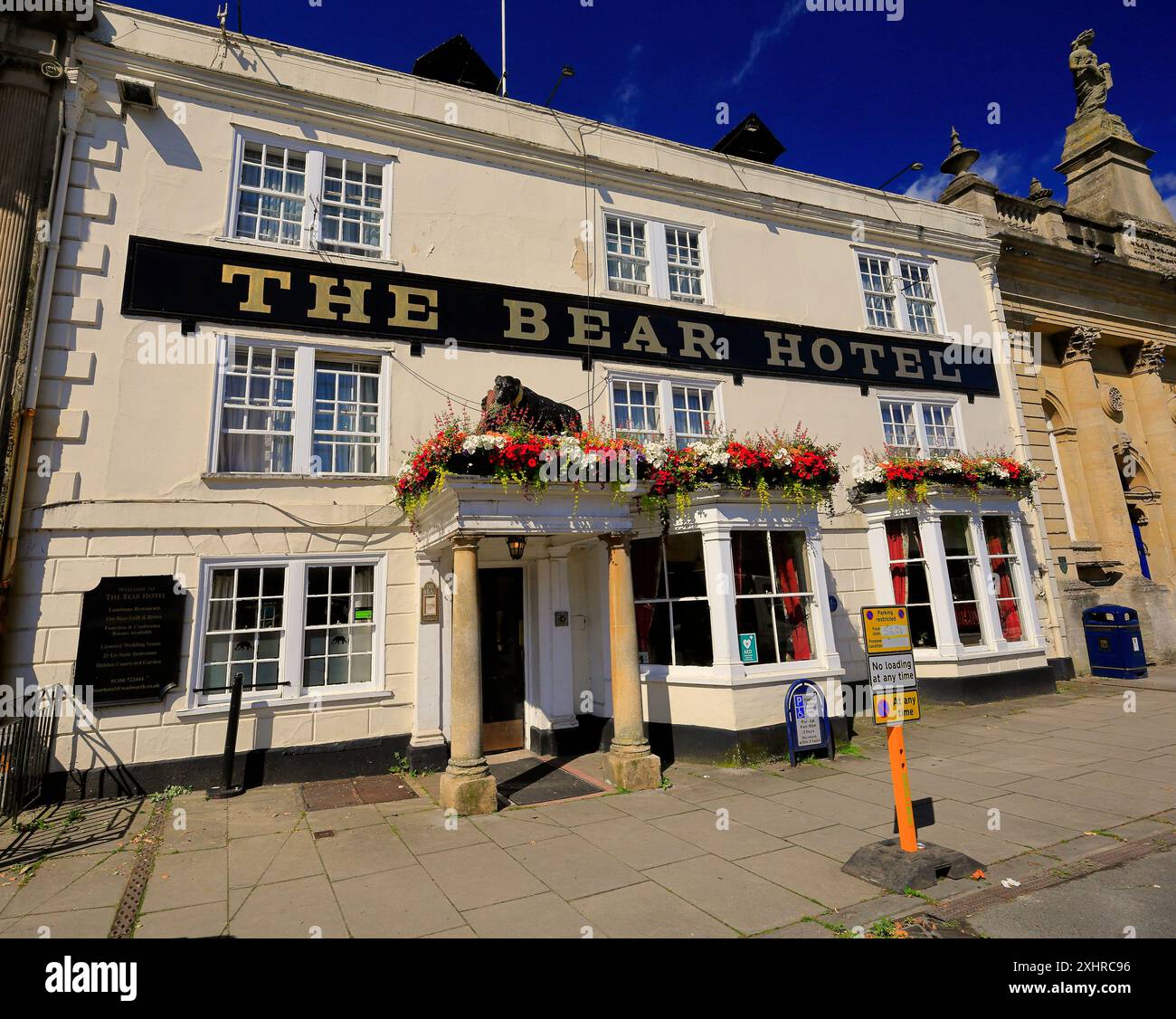 The Bear Hotel historic landmark in Devizes town centre. Taken July ...