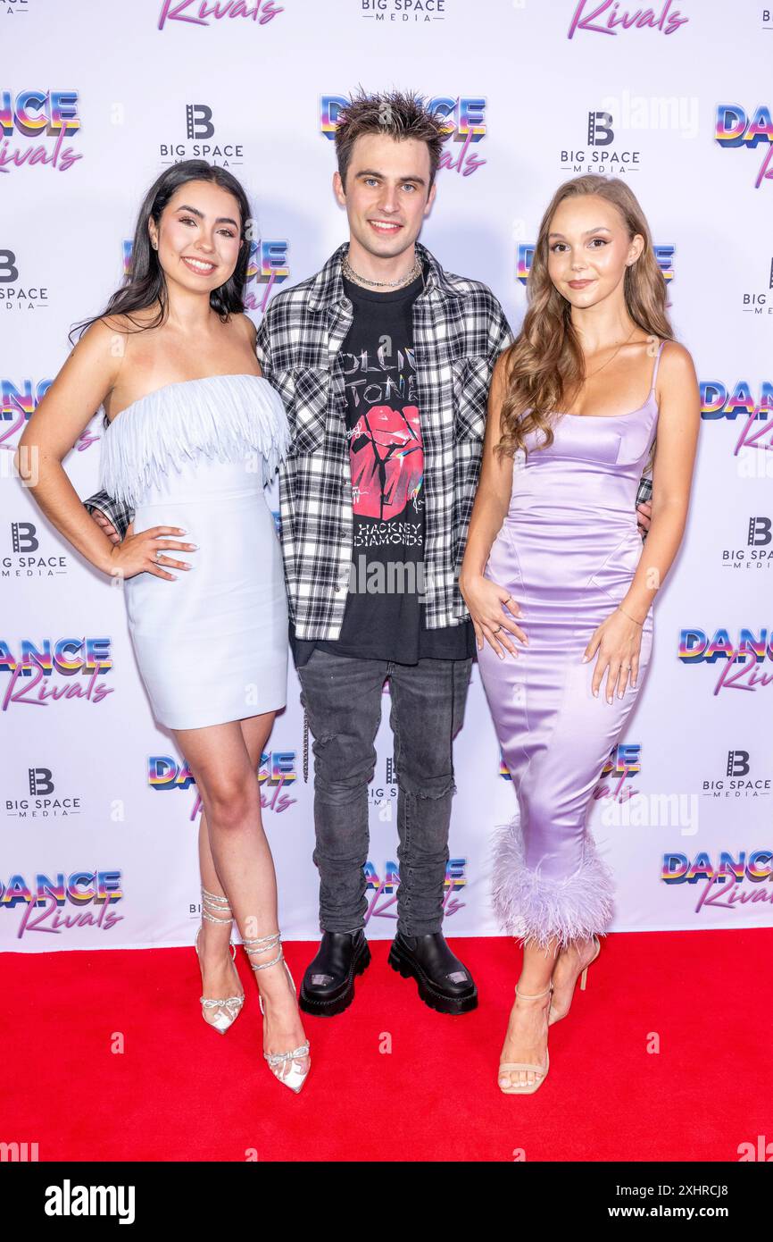 Los Angeles, USA. 14th July, 2024. Actress Laura Krystine, Actor Gunner Burkhardt, Actress ...