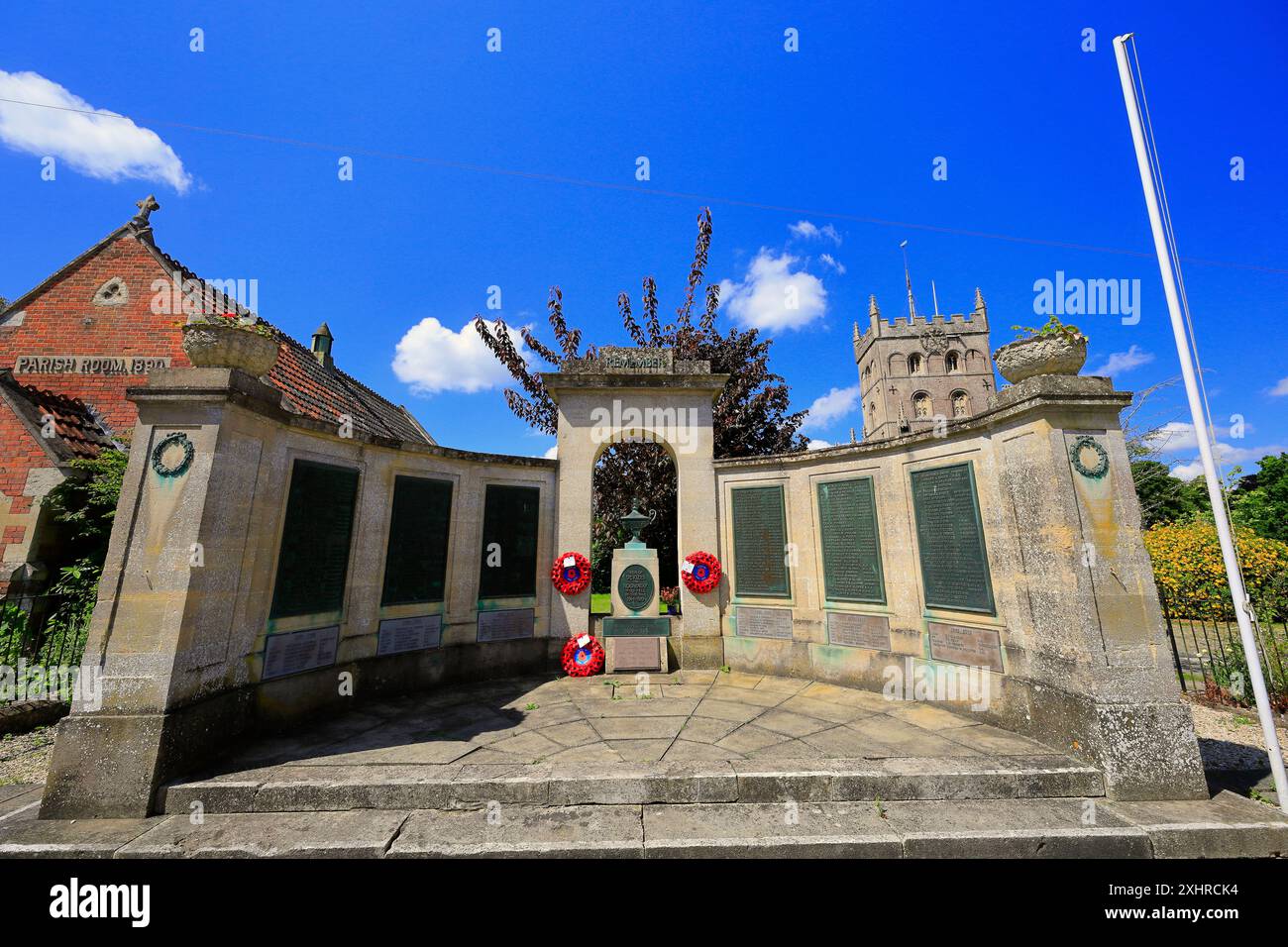 Devizes war memorial with poppy wreaths. Devizes scene. Taken July 2024 ...
