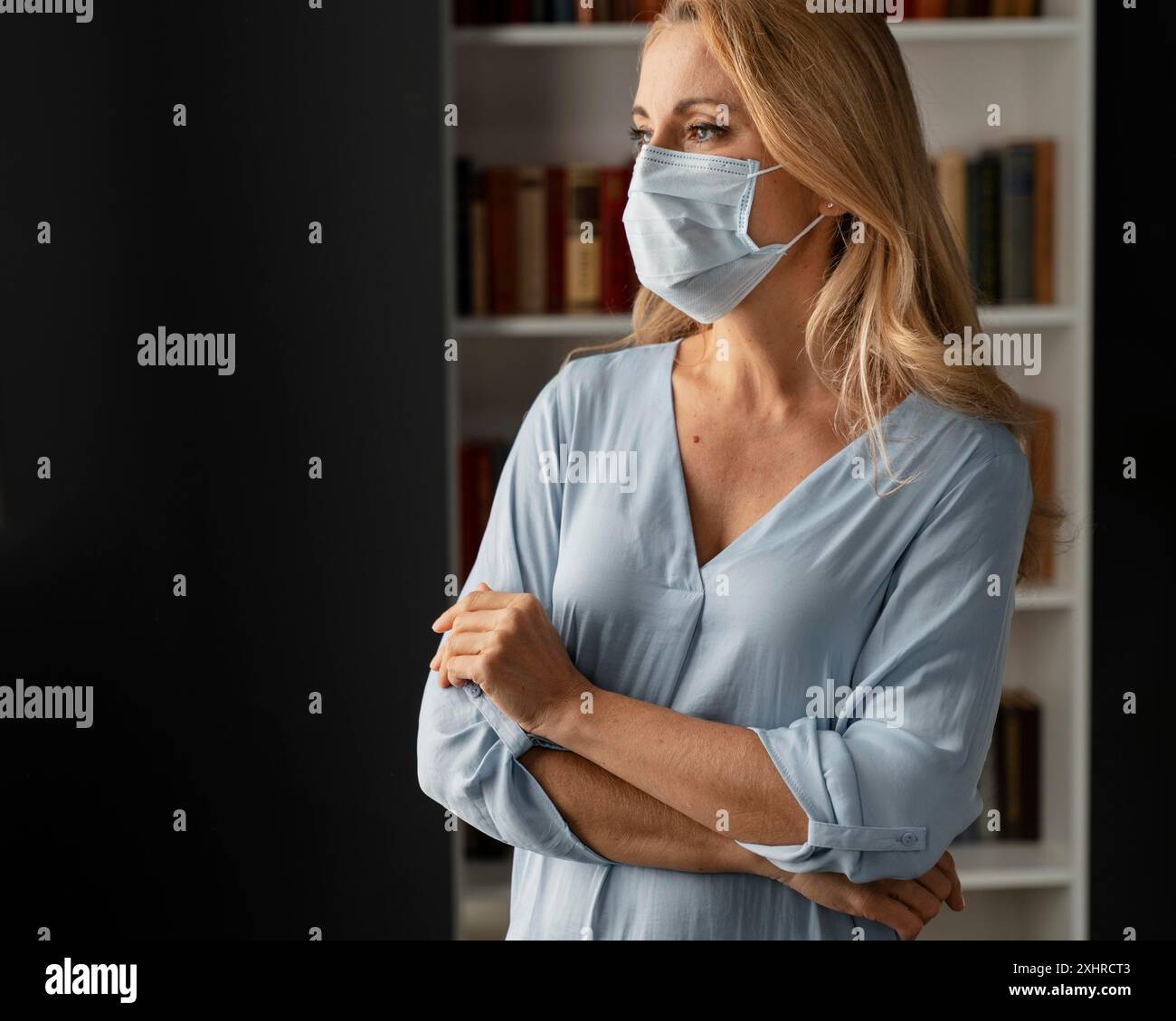 Mid shot woman counselor hi-res stock photography and images - Alamy