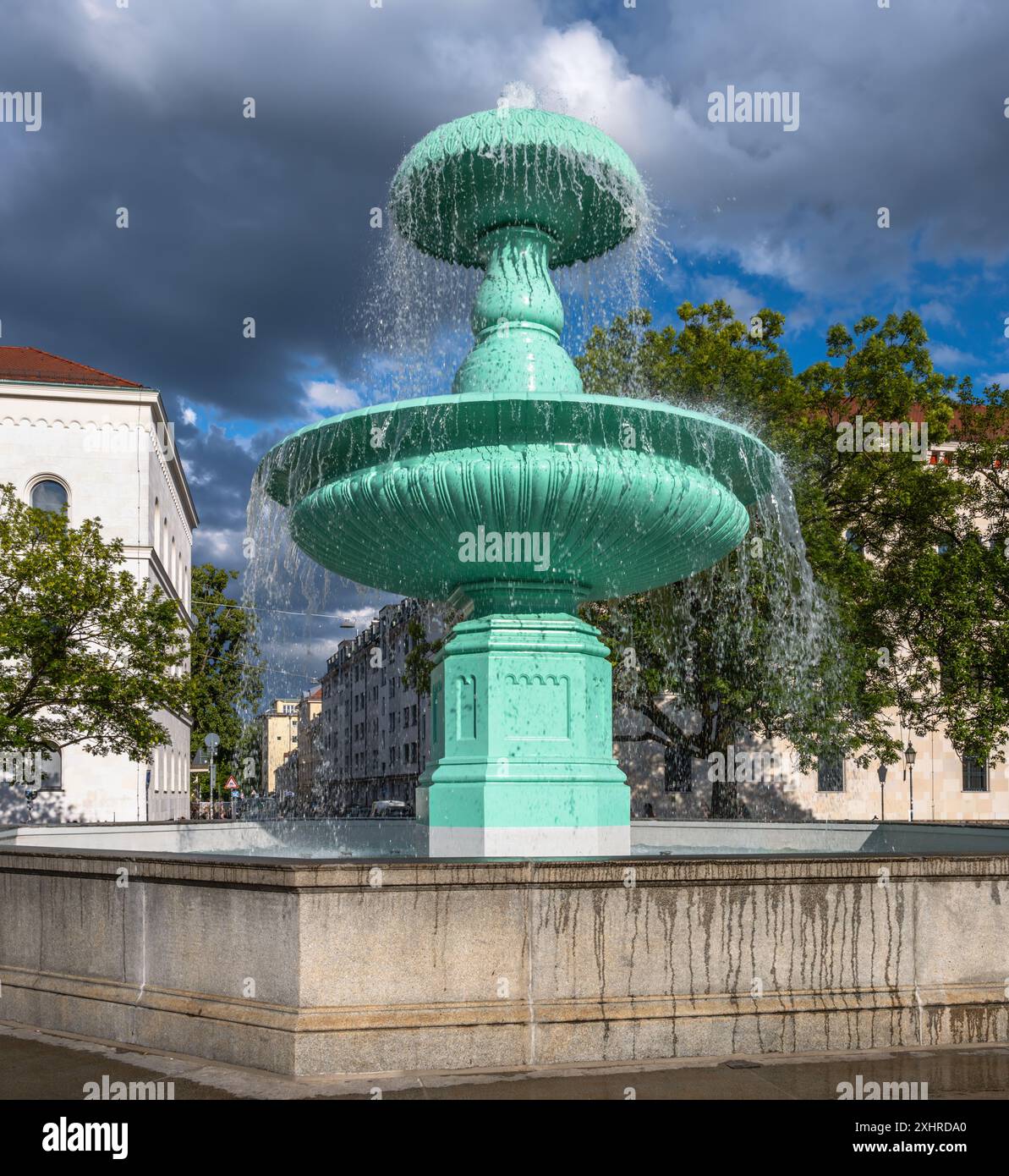 Fountain at the Ludwig Maximilian University of Munich Stock Photo - Alamy