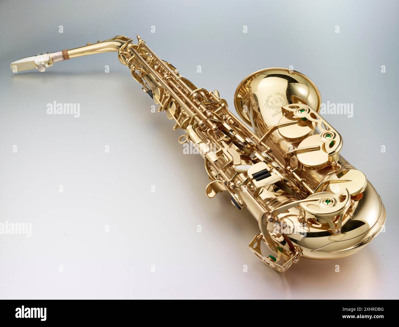 Saxophone in front of a white background, studio shot Stock Photo - Alamy