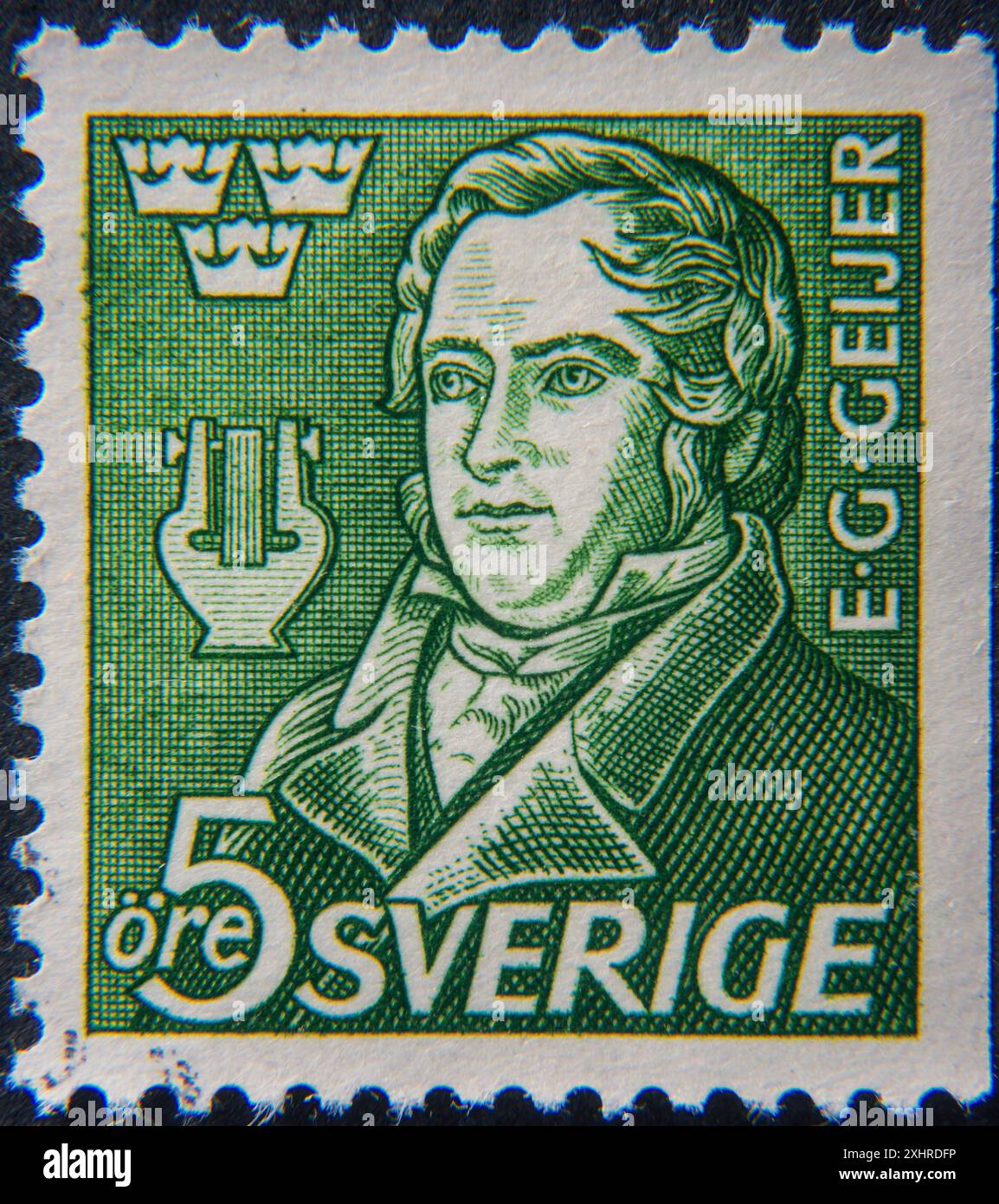 Erik Gustaf Geijer, 1783, 1847, a Swedish historian, poet, composer and ...